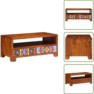 vidaXL vidaXL Couchtisch 90x50x40 cm Massivholz Akazie