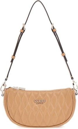 Guess sac à épaule Valla Mini Top Zip Shoulder Bag Beige marron clair