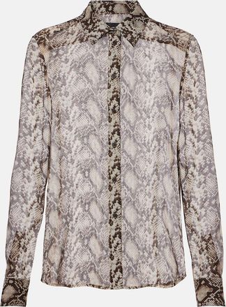 Nili Lotan Bedrucktes Hemd Gaia aus Seide