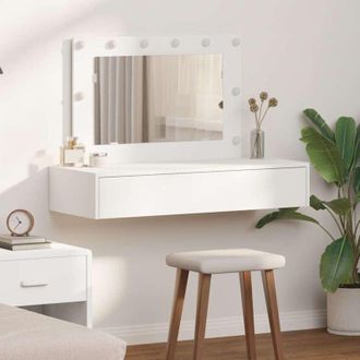 vidaXL Table de Toilette Blanc 100 x 40 x 70 cm Bois ding&eacute;nierie Vidaxl