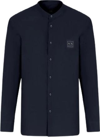 A|X Armani Exchange Homme, Chemises, Bleu, Taille: M Poplin Shirt