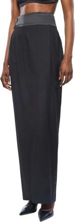Erika Cavallini Semi Couture Femme, Jupes, Noir, Taille: 40 FR Long Wool Skirt