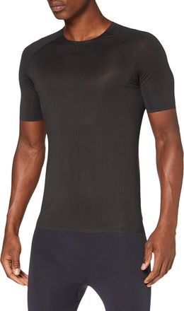 Craft Baselayer NANOWEIGHT SS M für Herren | Sportshirt | Weiß & Schwarz | Gr. XS-3XL | Leichtes Mesh mit Kühleffekt