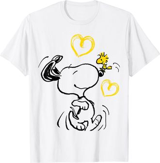 Peanuts Snoopy Woodstock Ich laufe zu dir T-Shirt