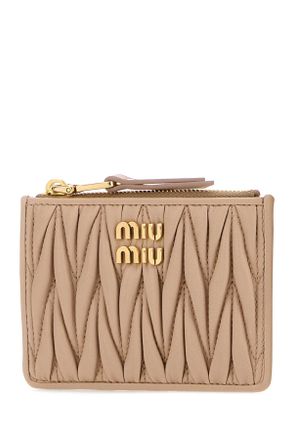 Miu Miu Womens Pink Nappa Leather Card Holder Cipria Extra-Accessori Accessory