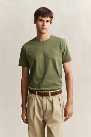 GANT Herren Regular Fit Shield T-Shirt (XXXL) DRY HERB Gr&uuml;n