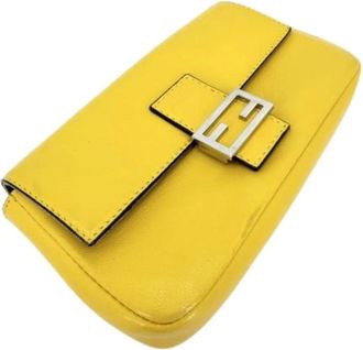 Fendi Sac bandouli&egrave;re vintage Pre-owned - Femme - Pre-owned - Jaune - Taille: ONE Size