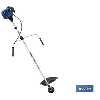 cofan Benzin-Freischneider mit 2-Takt-Motor 1450 W 180 x 60 x 27 cm (inklusive klappbarem Lenker und Tragegurt)