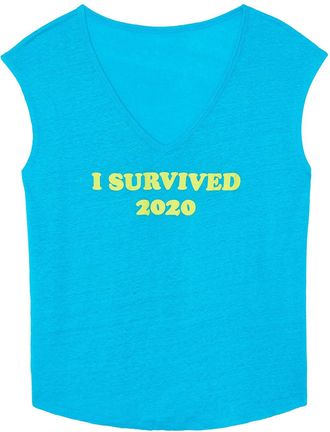 Kujten T-shirt col V lin - Tee Karol Survived