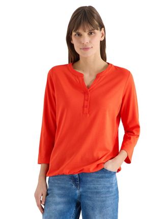 Cecil Shirt im Tunika-Look Cherry Tomato orange XXL