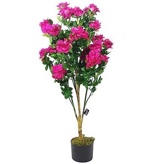 Leaf K&uuml;nstliche Blumen, Topfpflanze, 100 cm, Azaleen-Rosa
