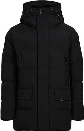 KRAKATAU Parka droite &agrave; capuche unie