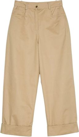 Twinset Femme, Pantalons, Beige, Taille: 36 FR Pantalon Large Contemporain