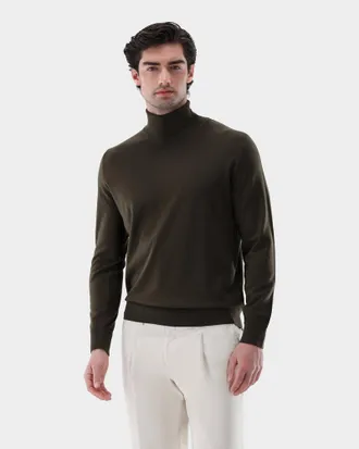van Laack Rollkragenpullover aus Merzerisierter Merinowolle