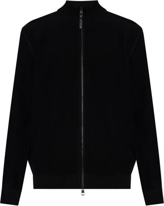 Moncler Homme, Pulls, Noir, Taille: M Cardigan avec &eacute;cusson logo