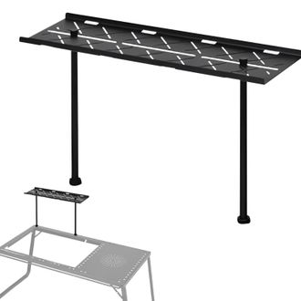 Generico Klappbarer Campingtisch, tragbarer Campingtisch, zusammenklappbar, tragbare Campingtische, tragbare Regale f&uuml;r Campingtisch, Picknickartikel im Garten