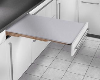 Hailo Ausziehtisch Rapid 3845121 | Ausziehbarer Arbeitstisch f&uuml;r K&uuml;chenschrank | Ma&szlig;e 561 x 490 x 120 mm | Stabile Auszugf&uuml;hrung | Platzsparender Einbautisc