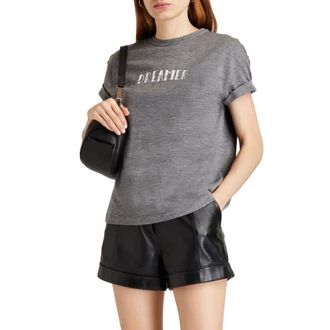 Brunello Cucinelli Womens Gray Elastane T-Shirt