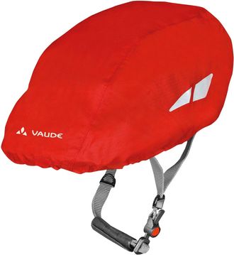 Vaude Fahrradhelm Regenschutz in Gelb - Fahrradhelm&uuml;berzug wasserdicht, Winddicht & atmungsaktiv, Fahrradhelm Regenschutz reflektierend, umweltfreundlich wa