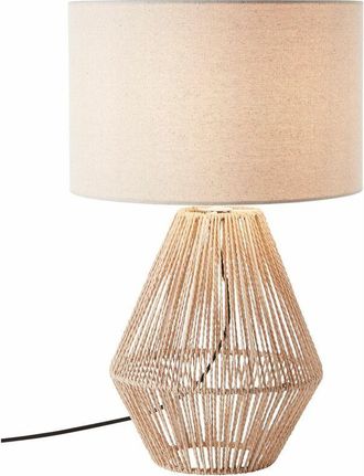 Brilliant Lampe, Laraine Tischleuchte natur/beige, 1x A60, E27, 42W, Mit Schnurzwischenschalter