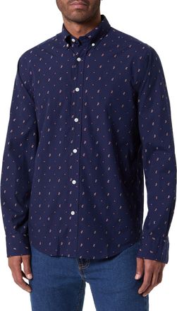 GANT Herren REG Paisley FIL Coupe Shirt Hemd, Blau, 3XL