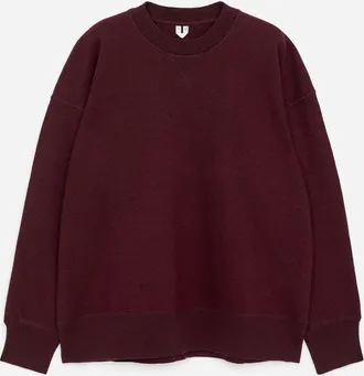 Arket Sweatshirt Aus Einer Wollmischung -Rot