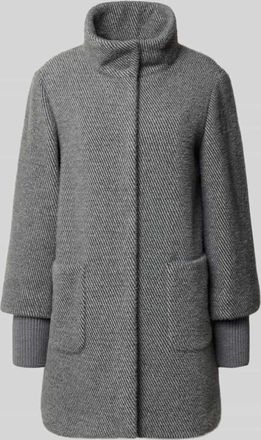 s.Oliver Black Label Regular Fit Teddy-Mantel mit Stehkragen