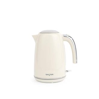 Salter Salter Retro Cream 1,7L Wasserkocher - 2.2 Kw Kannen-Wasserkocher, 360&deg; Sockel, Abnehmbarer Kalkfilter, Kabellos, Wasserstandsanzeige, Trockenkochsens