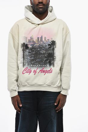 Balenciaga Brushed Cotton Hoodie CITY OF LOS ANGELS with Print Balenciaga
