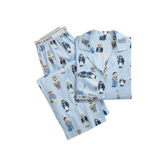 Polo Ralph Lauren Ensemble de pyjama imprim&eacute; &agrave; rayures en coton