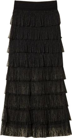 Twinset Femme, Jupes, Noir, Taille: 38 FR Jupe Longuette