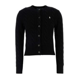 Polo Ralph Lauren Femme, Pulls, Noir, Taille: 40 FR Cardigan en maille torsad&eacute;e
