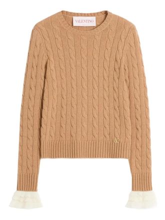 Valentino Garavani pull en cachemire - Marron