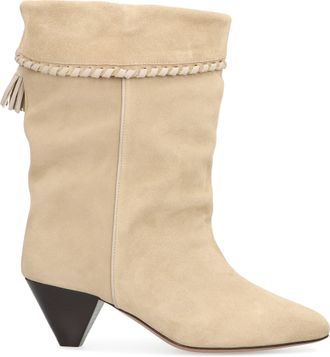 Isabel Marant Womens Dalby Boots Suede Sand Calfskin