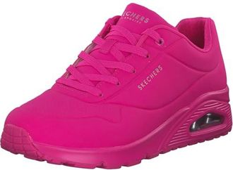 Skechers Femme Uno Night Shades Basket, Rose, 36 EU