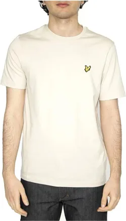 Lyle & Scott Homme, Tops, Beige, Taille: 2XL T-Shirt Uni