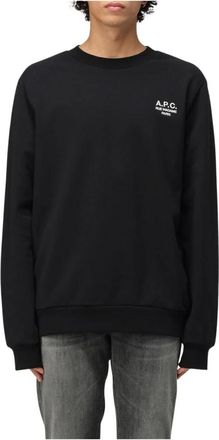 A.P.C. A.p.c., Homme, Sweatshirts et sweats à capuche, Noir, Taille: XL Cotton Blend SweaT-shirt