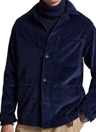 Polo Ralph Lauren Surchemise droite col classique c&ocirc;tel&eacute;e en coton