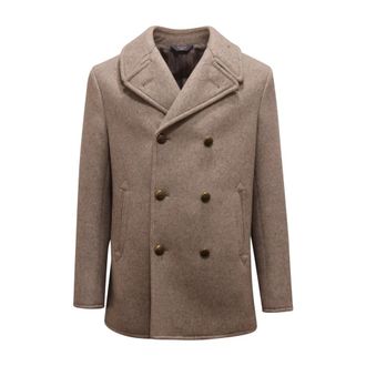 Circolo 1901 Pea Coat - - Coats - Herren - Beige - M