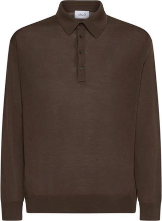 D4.0 Homme, Tops, Brun, Taille: 2XL Polo en maille fine
