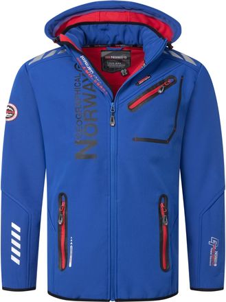 Geographical Norway Herren Softshelljacke Royaute Royal/Red 3XL