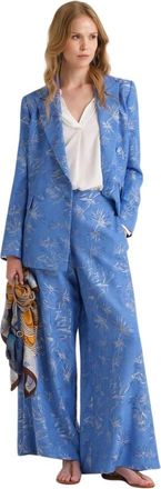 Maliparmi Maliparmi, Femme, Pantalons, Bleu, Taille: 44 FR Pantalon Brise d&eacute;t&eacute;