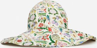 Arket Sonnenhut Aus Nesselstoff -Grün