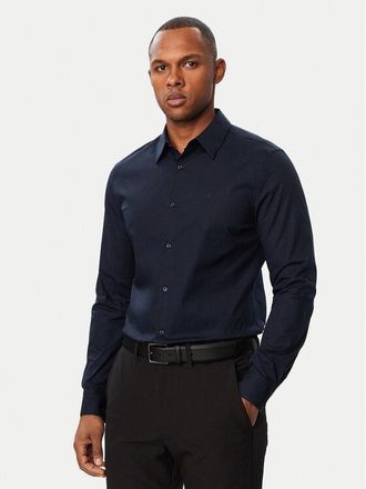 Calvin Klein Hemd LV04LB145G Dunkelblau Slim Fit
