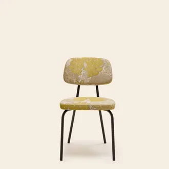Madura Chaise Ysabeau Alisia jaune sufure naturel - JAUNE
