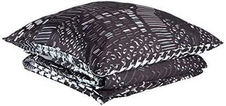 Heckett & Lane Sohar Bettbezug, Baumwolle, Schwarz Set, 135 x 200 cm