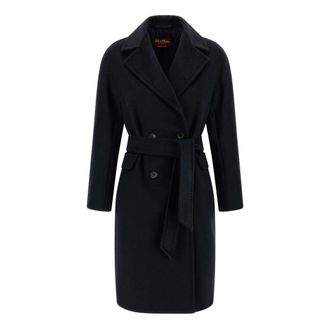 Max Mara Panteon Midi Coat - - Coats - Damen - Blau - M