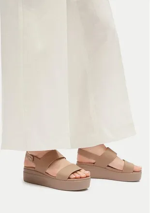 Crocs Sandalen Brooklyn Low Wedge W 206453 Beige