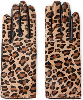 Saison 1865 strukturierte lederhandschuhe - braun