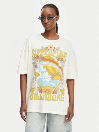 Billabong T-Shirt Summer Of Love EBJZT00592 Wei&szlig; Loose Fit